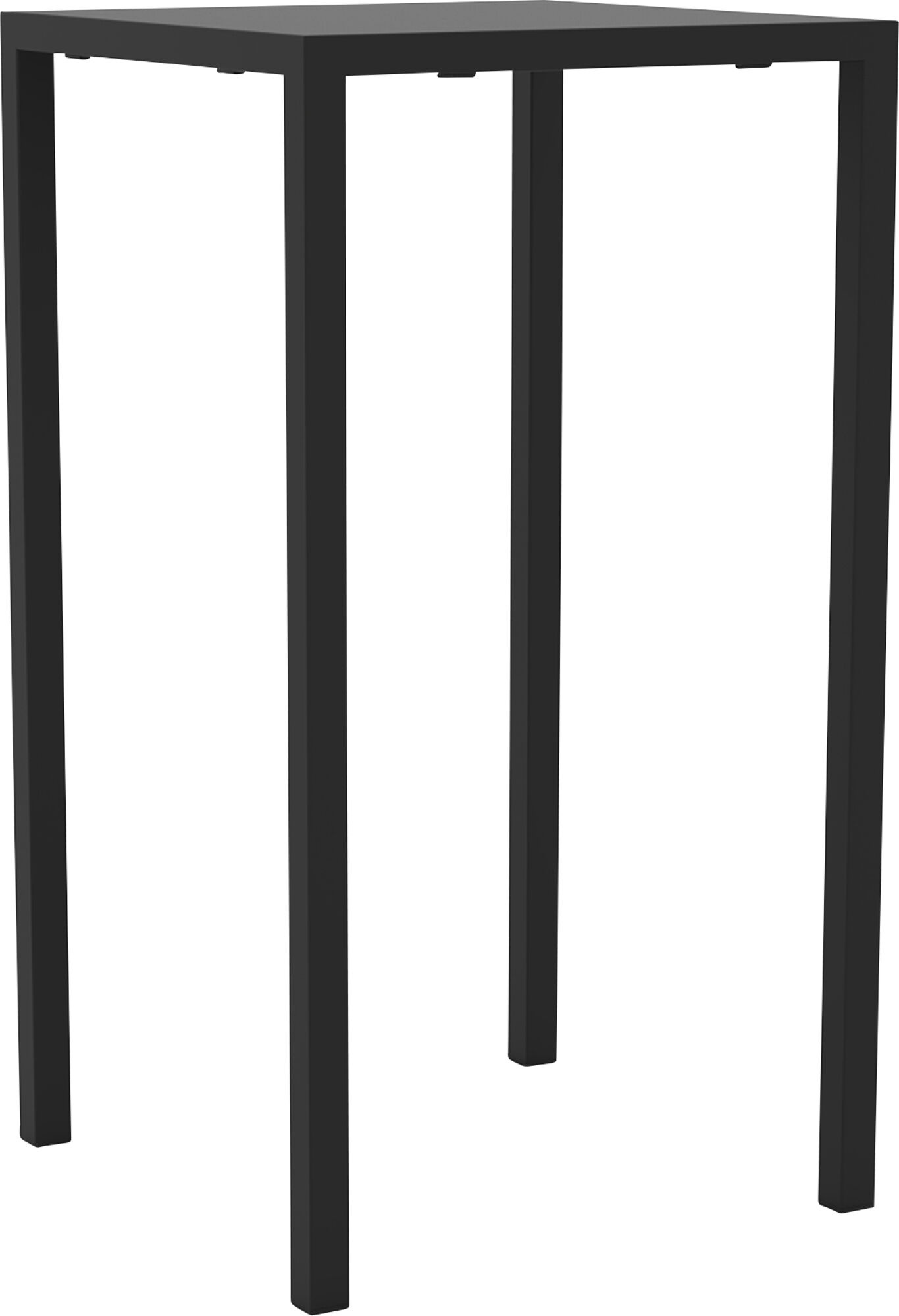 Baro stalas Twist Quatris Black 60x60cm - KARE