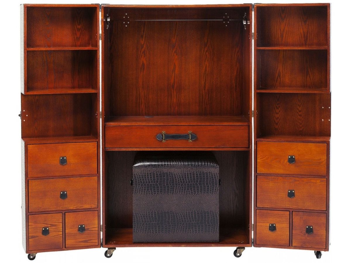 Biurko Trunk Office Croco 92x152 cm brązowe 84274 » Kare Design ...