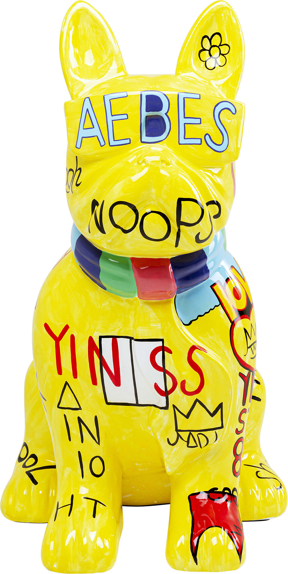 Figura deco Graffiti Dog amarillo 122cm - KARE España