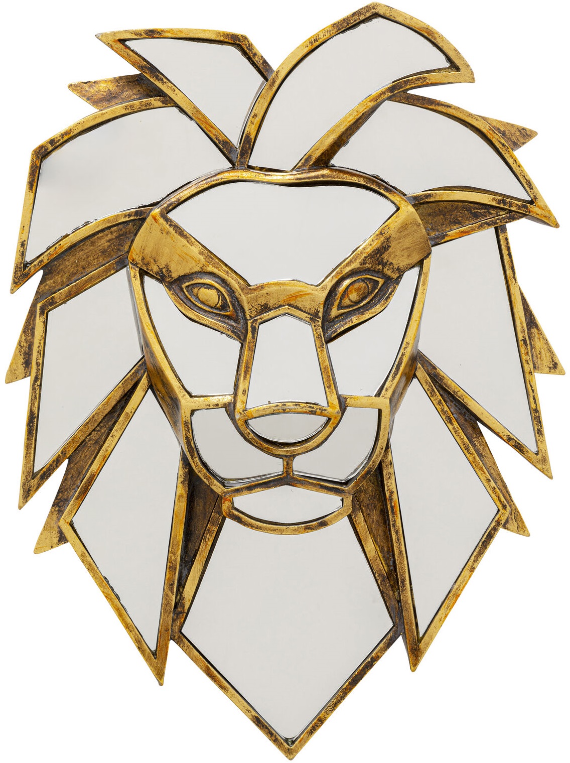 Decoración pared Lion Mirror 35cm - KARE España