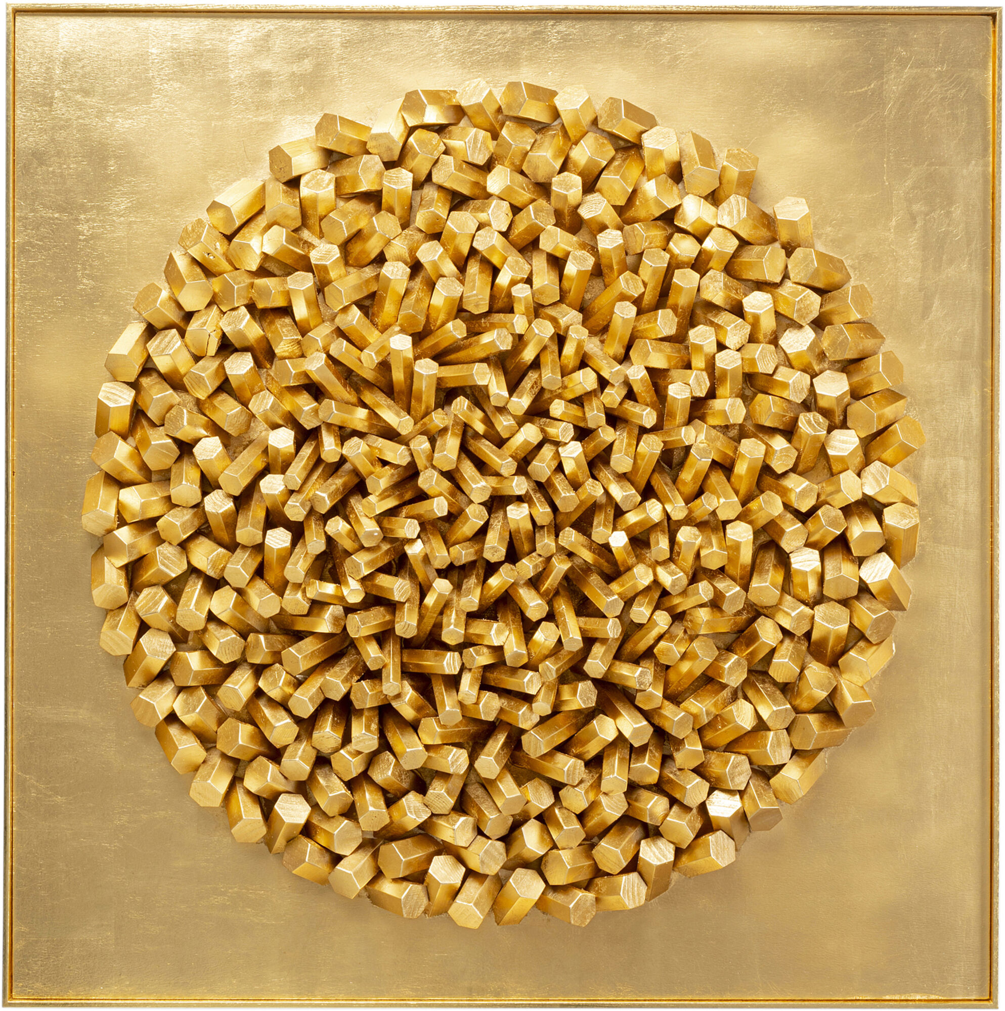 Deco pared Mikado Oro 120x120cm - KARE España