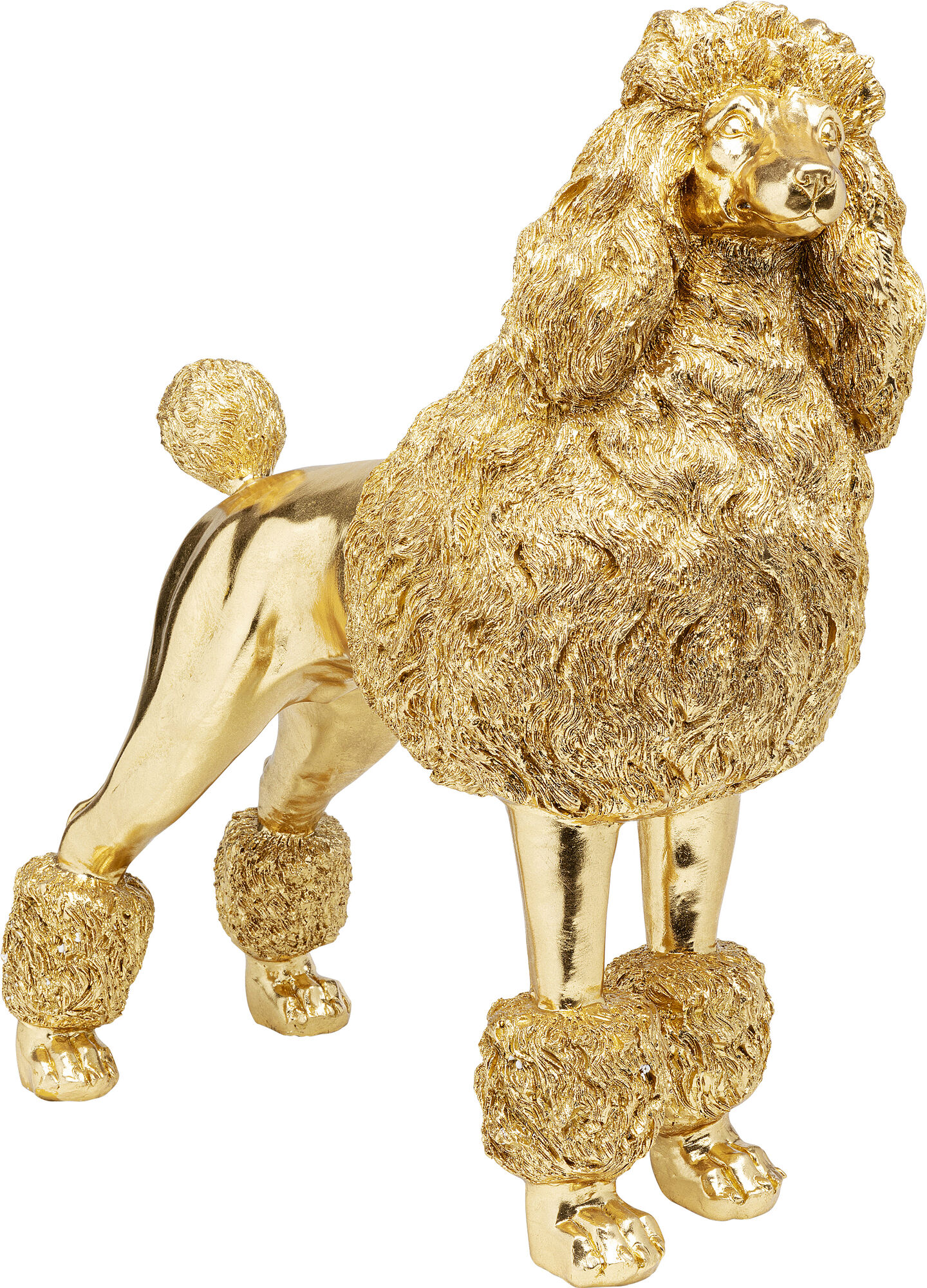Dekoratyvinė statulėlė Mrs Poodle Gold 66cm - KARE