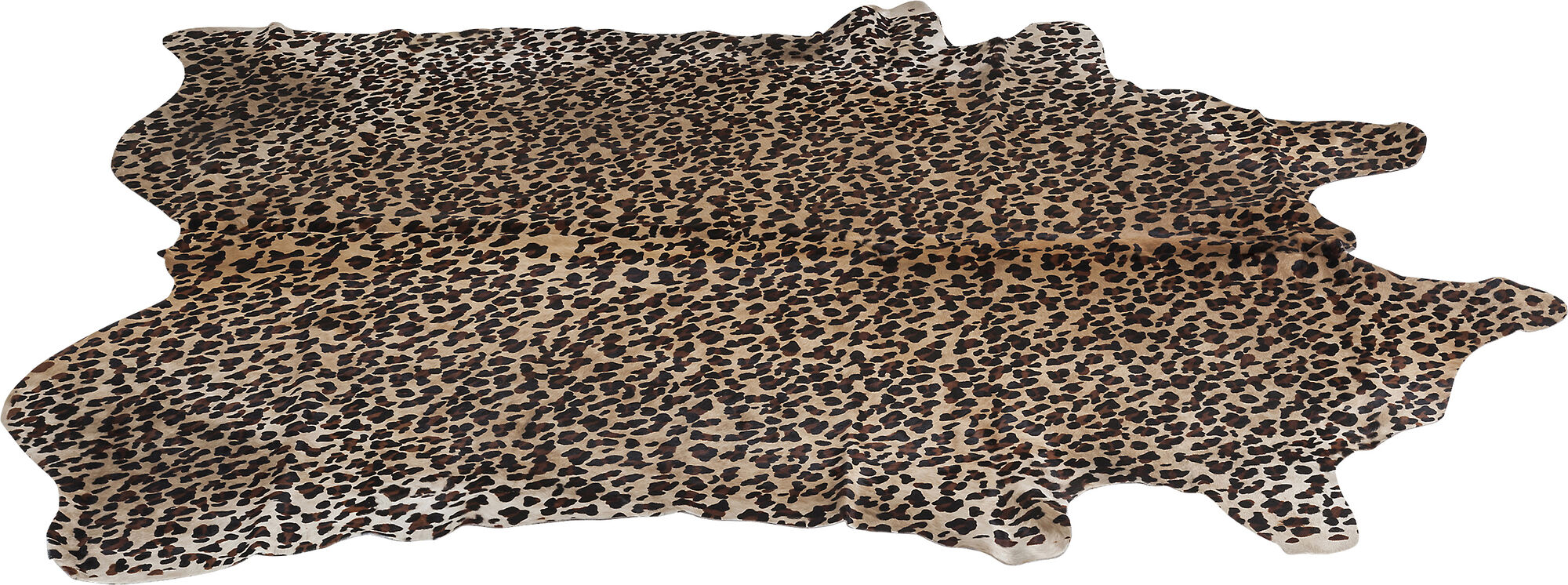 Covor asimetric piele naturala Leopard 210x170 cm - KARE Romania