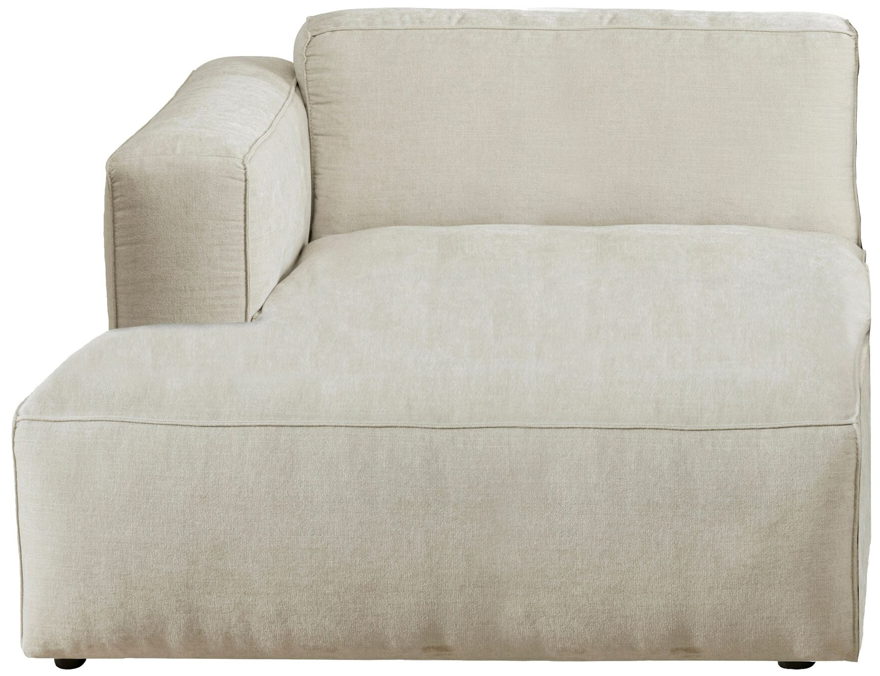 Element modułowy szezlong z podłokietnikiem kremowy lewy 120x170 cm - KARE