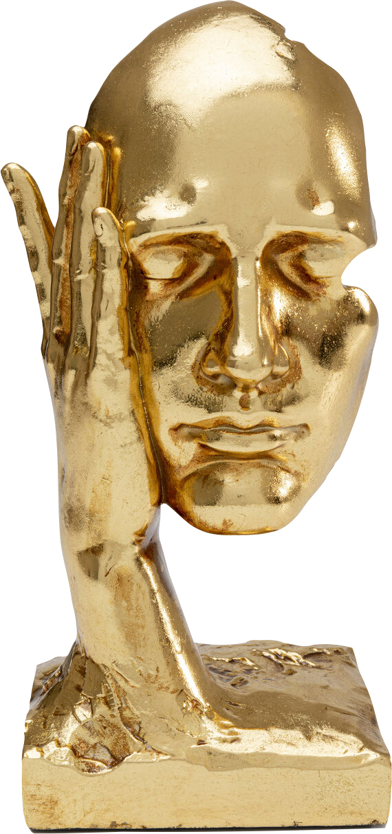 Figurina decorativa aurie In My Mind 14x30 cm - KARE Romania