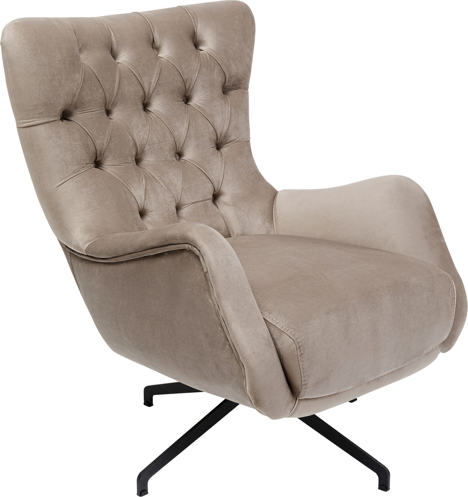 Sillón giratorio Bellini Velvet Beige - KARE