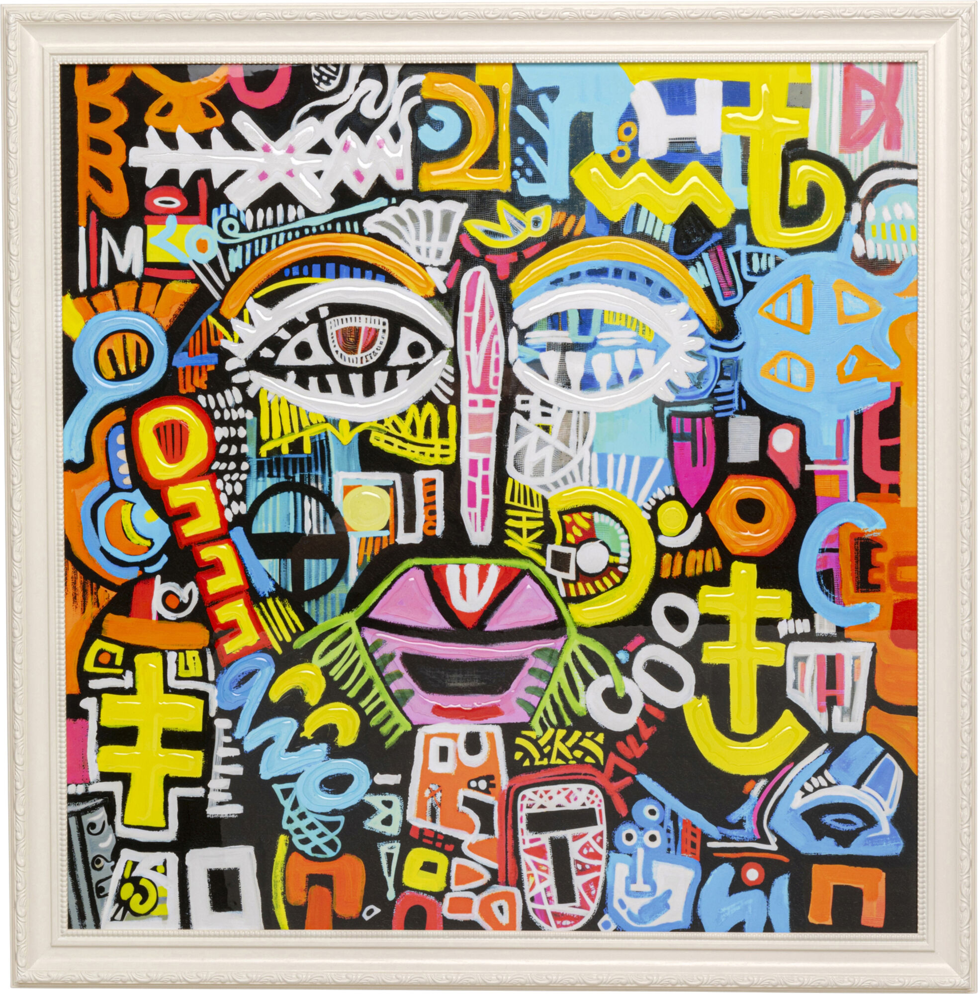 Bilde Med Ramme Muse Face 80x80cm - KARE