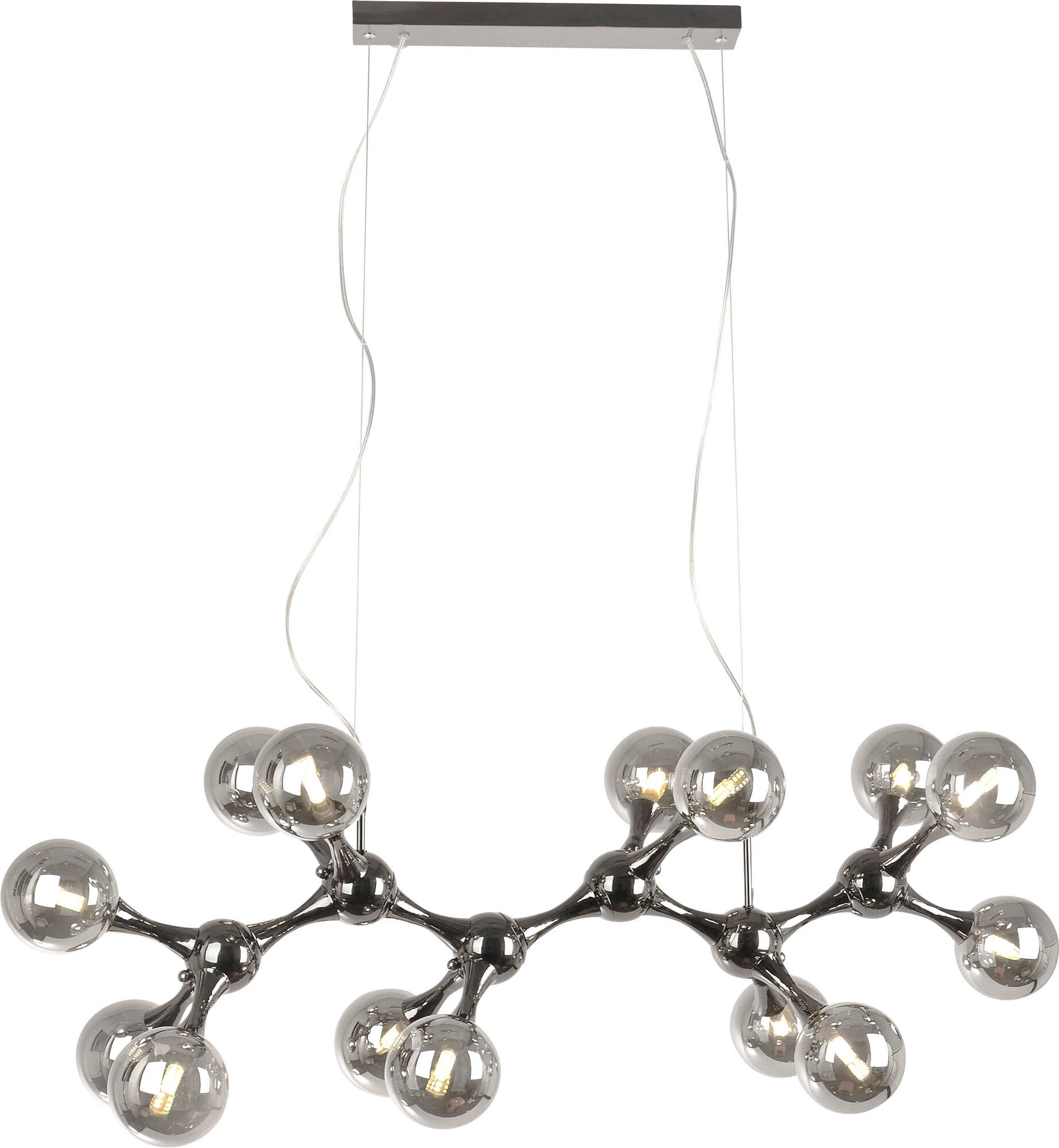 Luster Atomic Balls Smoke 190cm - KARE