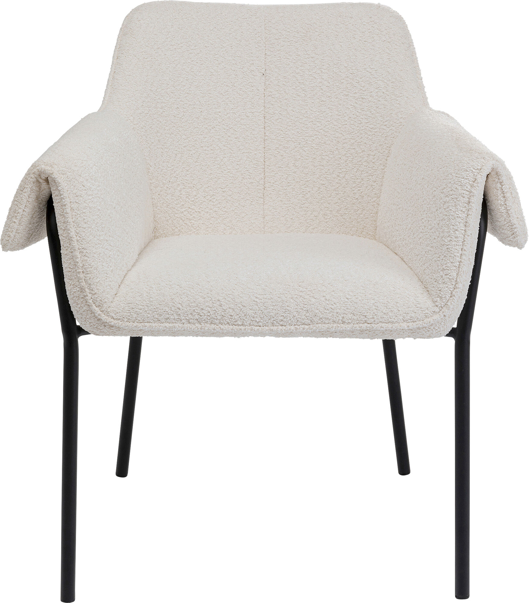 Sedia con braccioli Bess crema - KARE