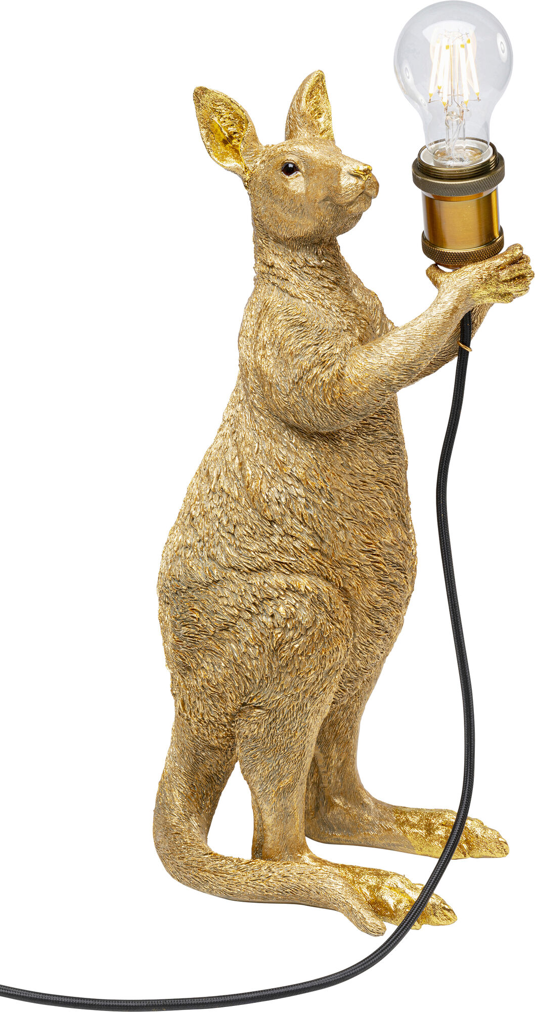 Lámpara mesa Animal Kangaroo oro 46cm - KARE