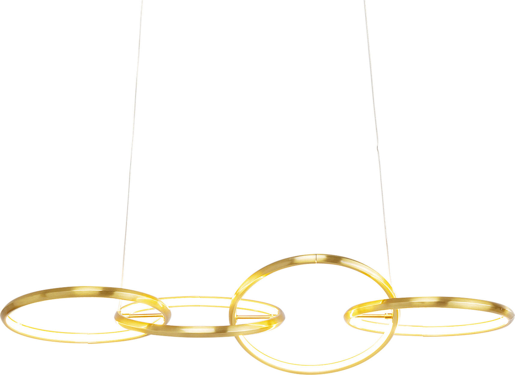 Lampa wisząca LED złote okręgi aluminium 105 cm 56388 » Kare Design ...