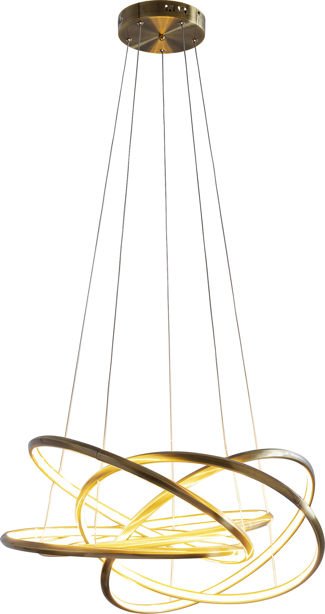 Saturn LED Gold Big riippuvalaisin, kulta - KARE Design