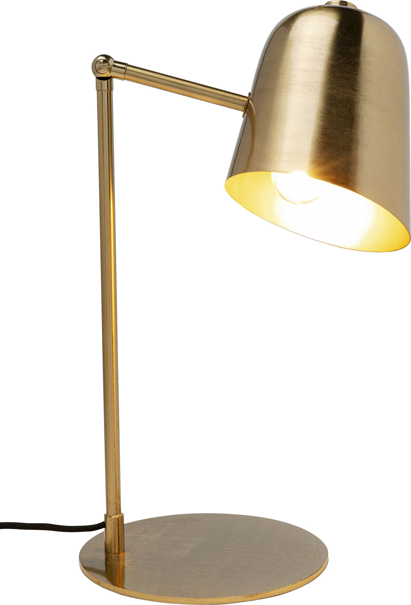 Lampa stołowa LED metalowa złota 27x56 cm 52448 » Kare Design - sfmeble.pl