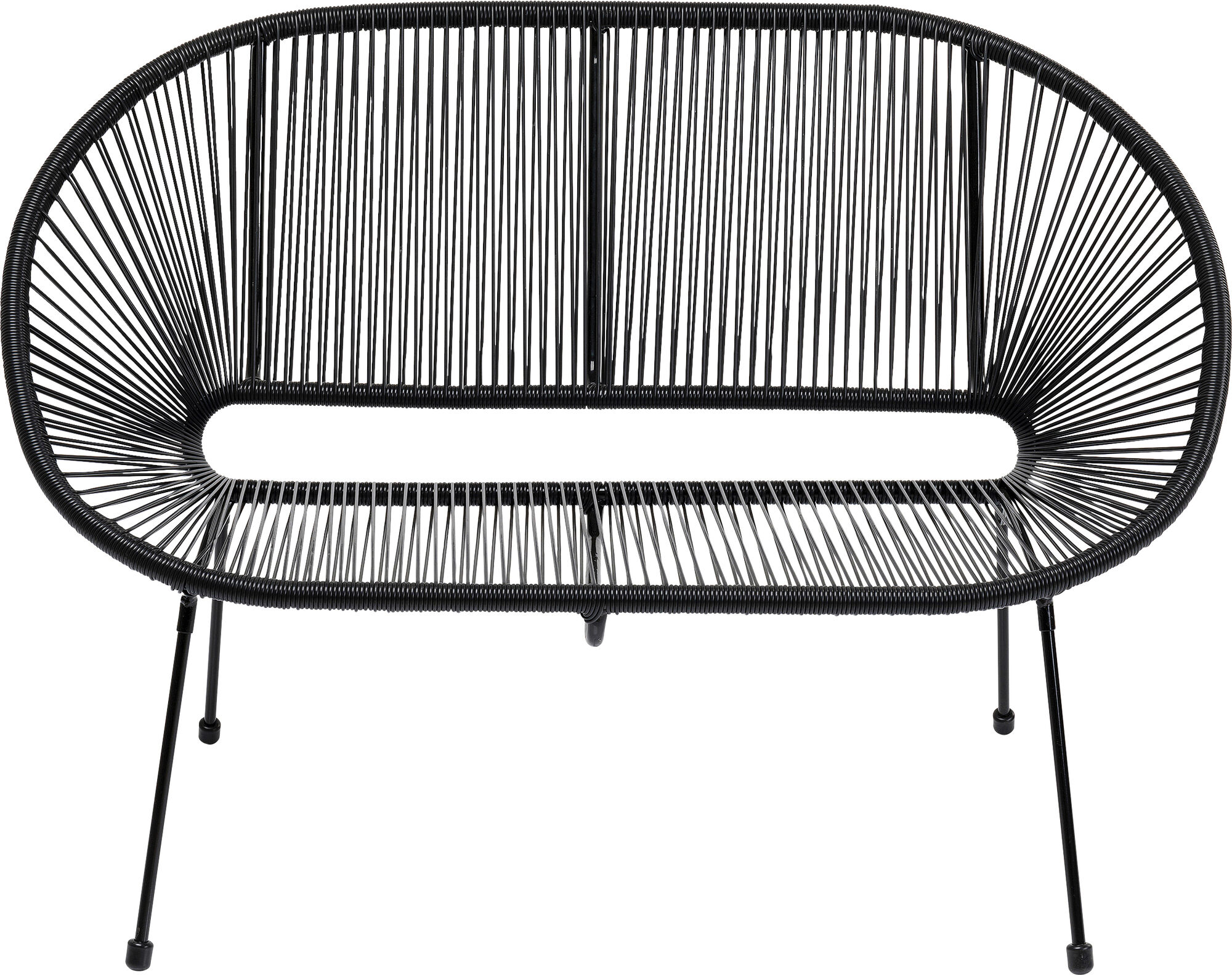 Banca de gradina neagra Acapulco 121 cm - KARE Romania