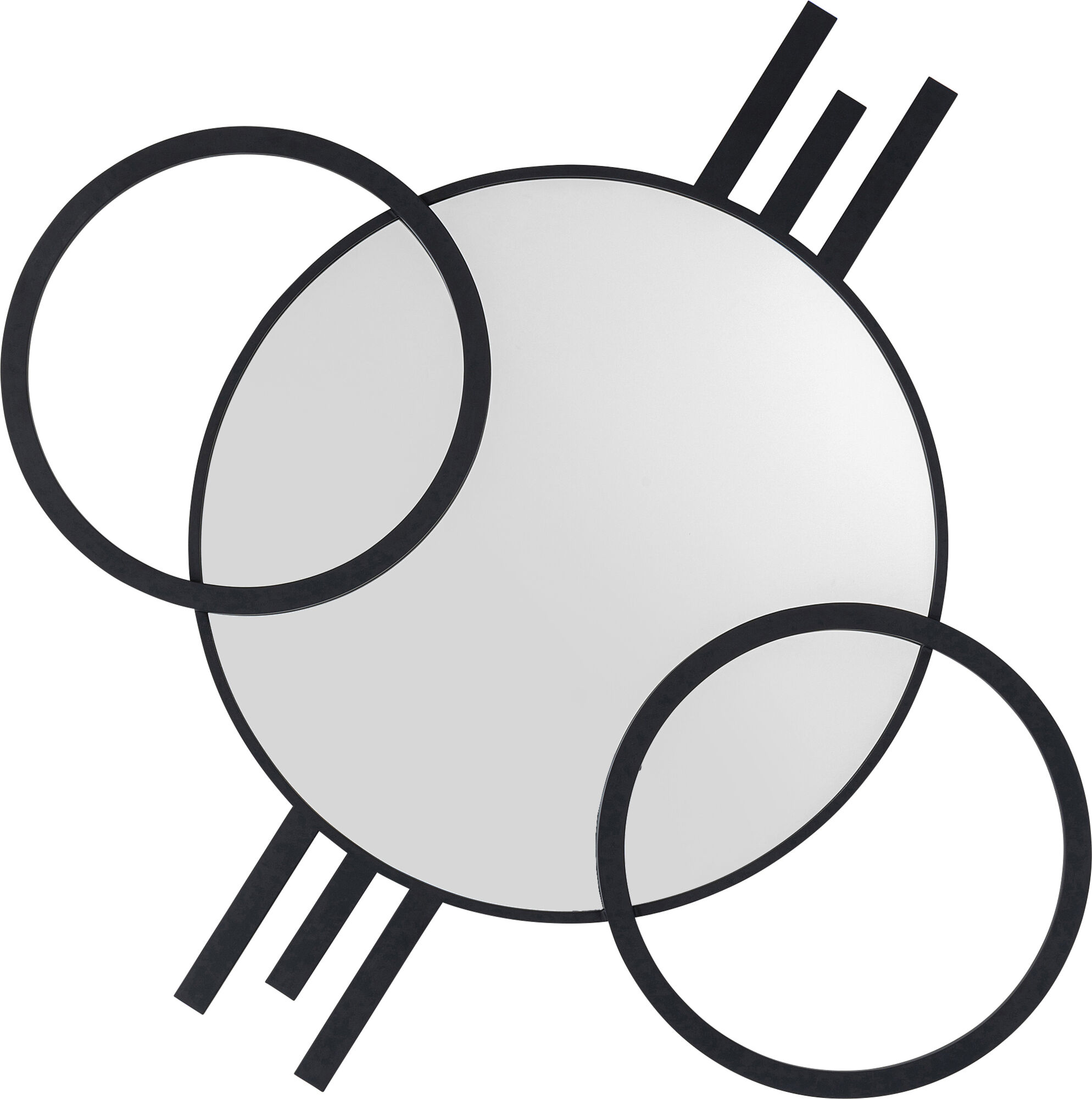 Spegel Triple Circle - Cirklar, 124x119cm - KARE Design