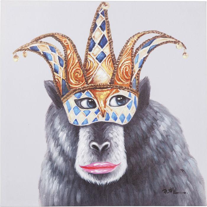 Cuadro Carnival Monkey 70x70cm - KARE