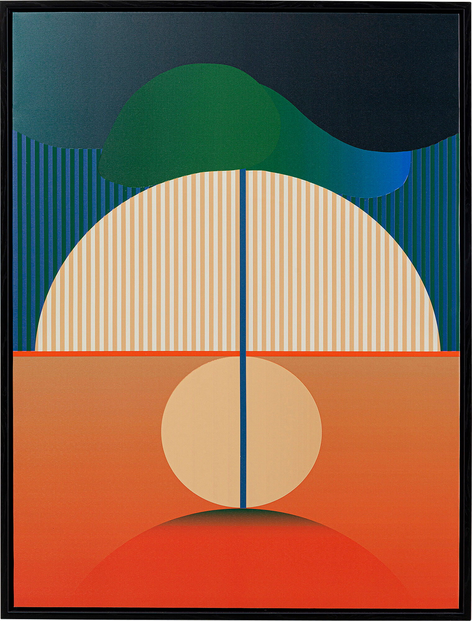 Obraz kolorowy wschód słońca rama czarna 75x100 cm 55426 » Kare Design ...