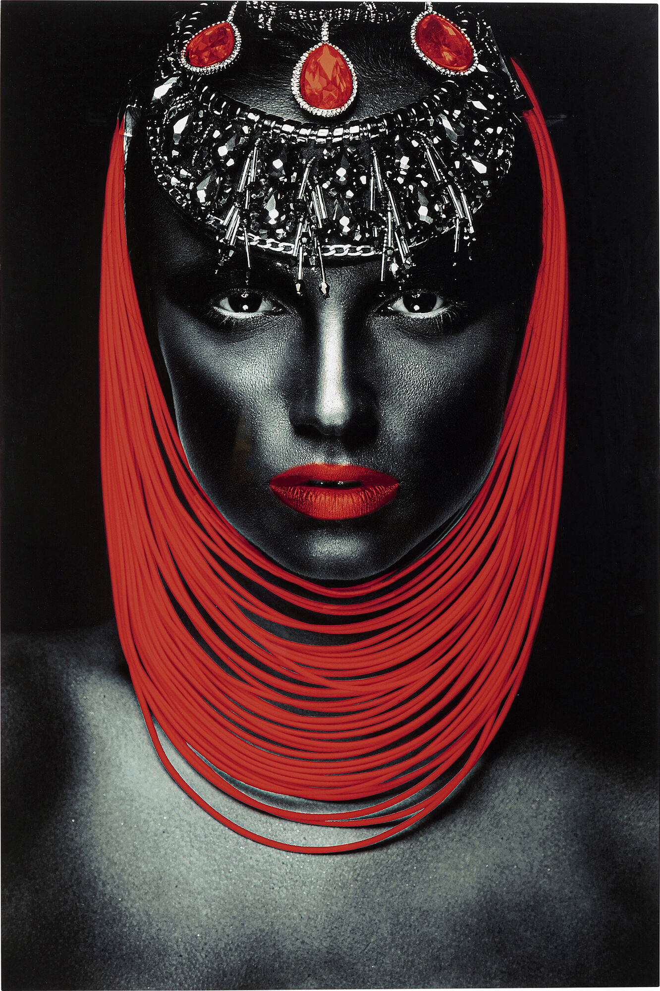 Lady Red Lips Üvegkép 80X120 Cm - KARE