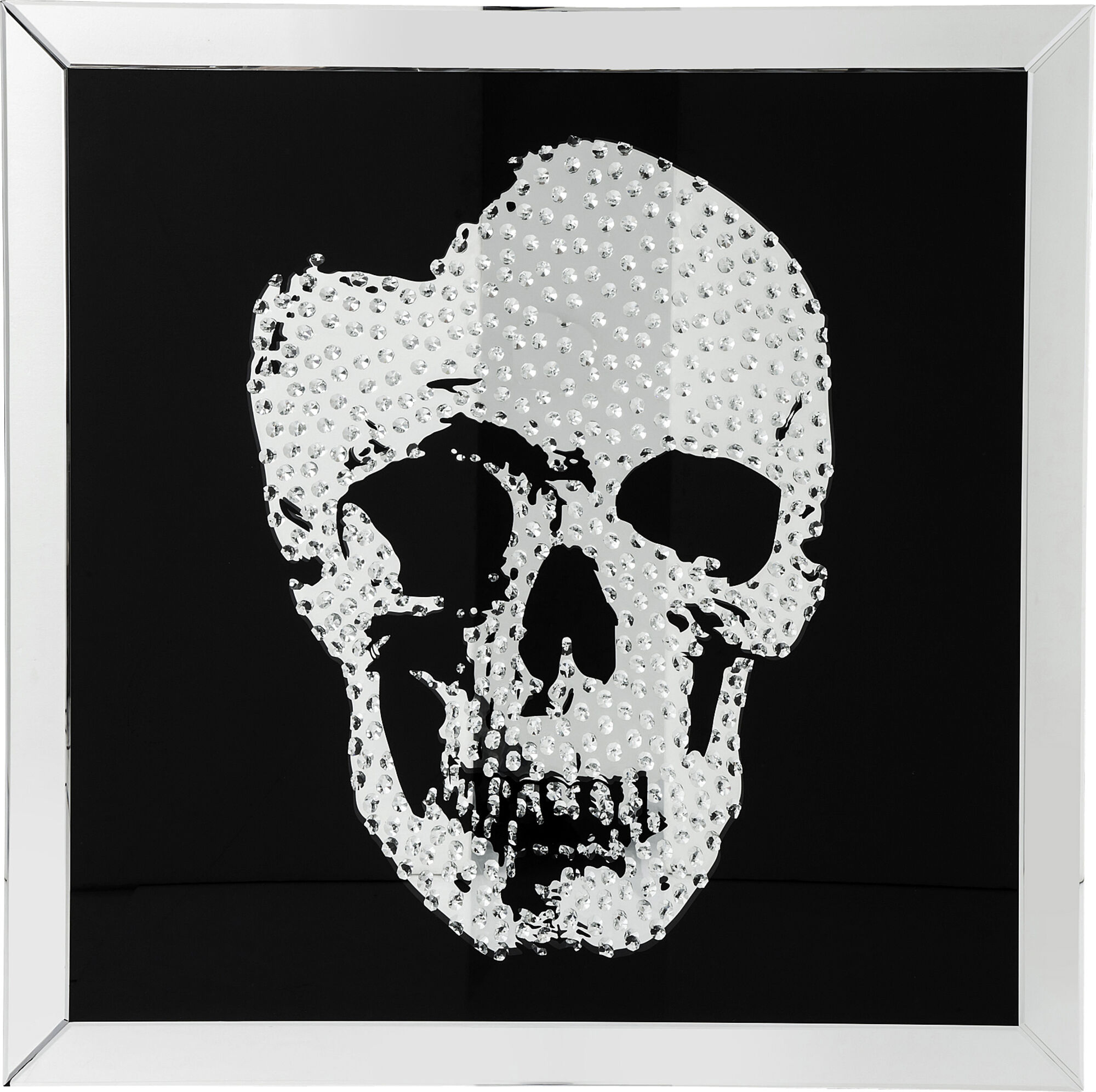 Quadro Frame Specchio Skull 100x100cm - KARE