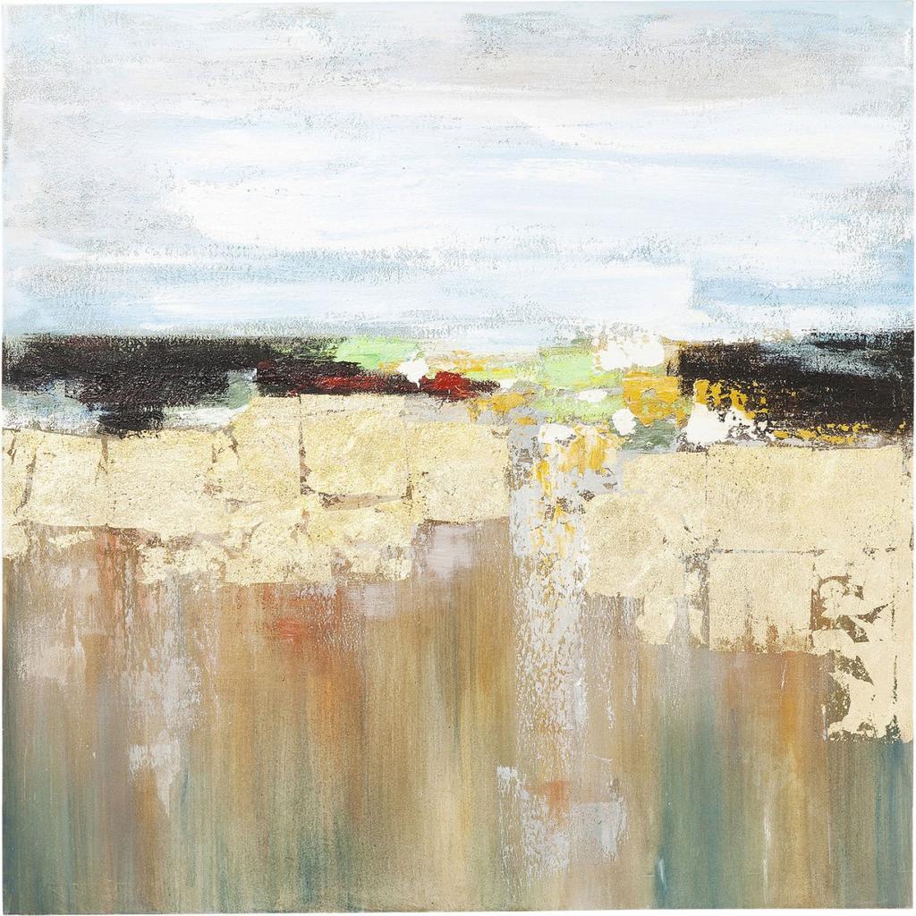 Obraz olejny Abstract Landscape 120x120 cm 60777 » Kare Design - sfmeble.pl