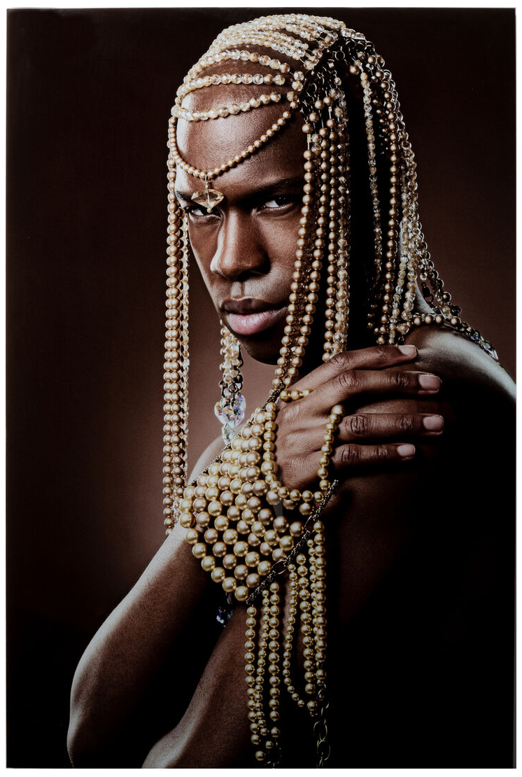 Stiklinis paveikslas Traditional Beads Man 100x150cm - KARE