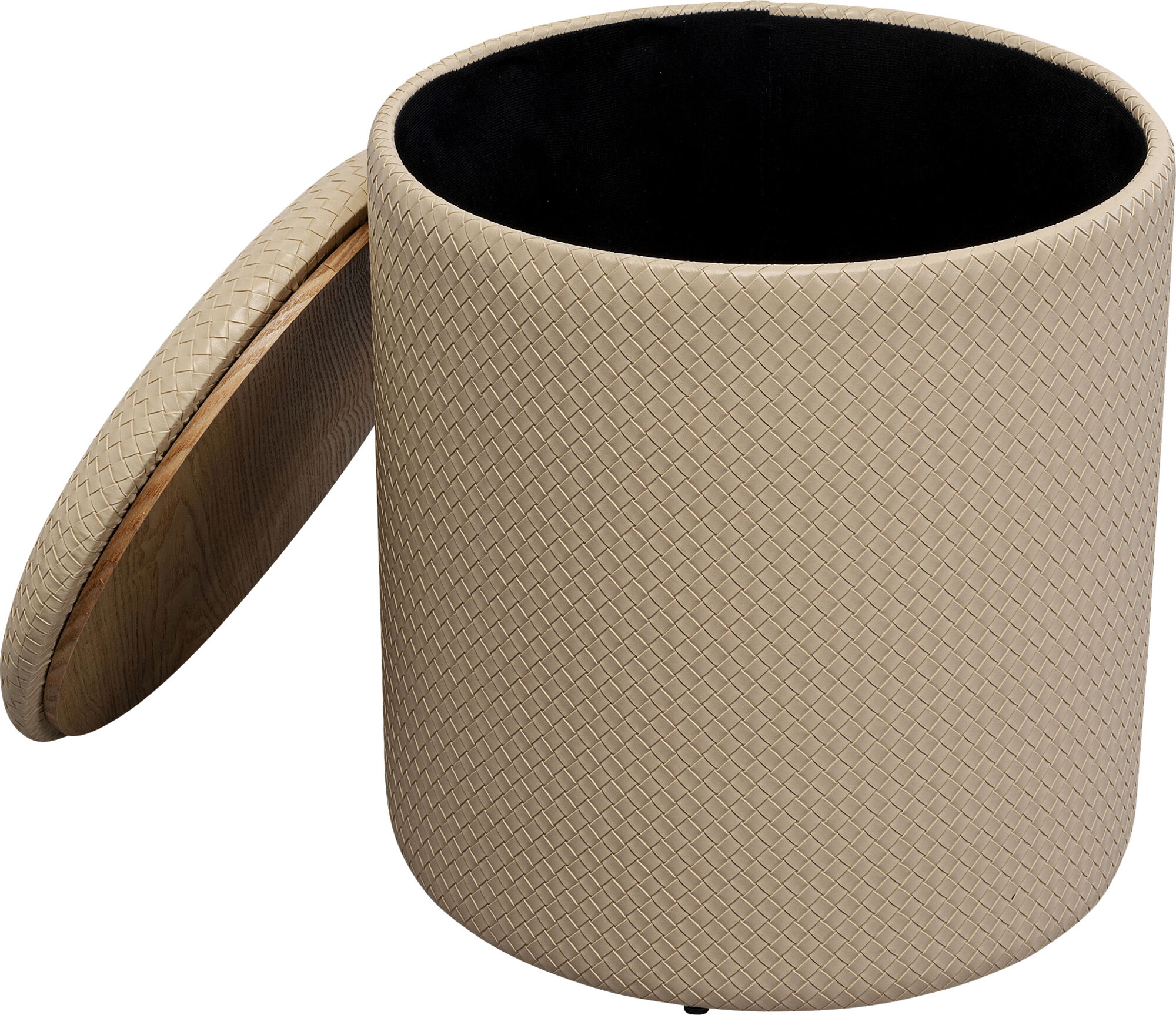 Puff Venezia Oppbevaring Krem Ø40cm - KARE