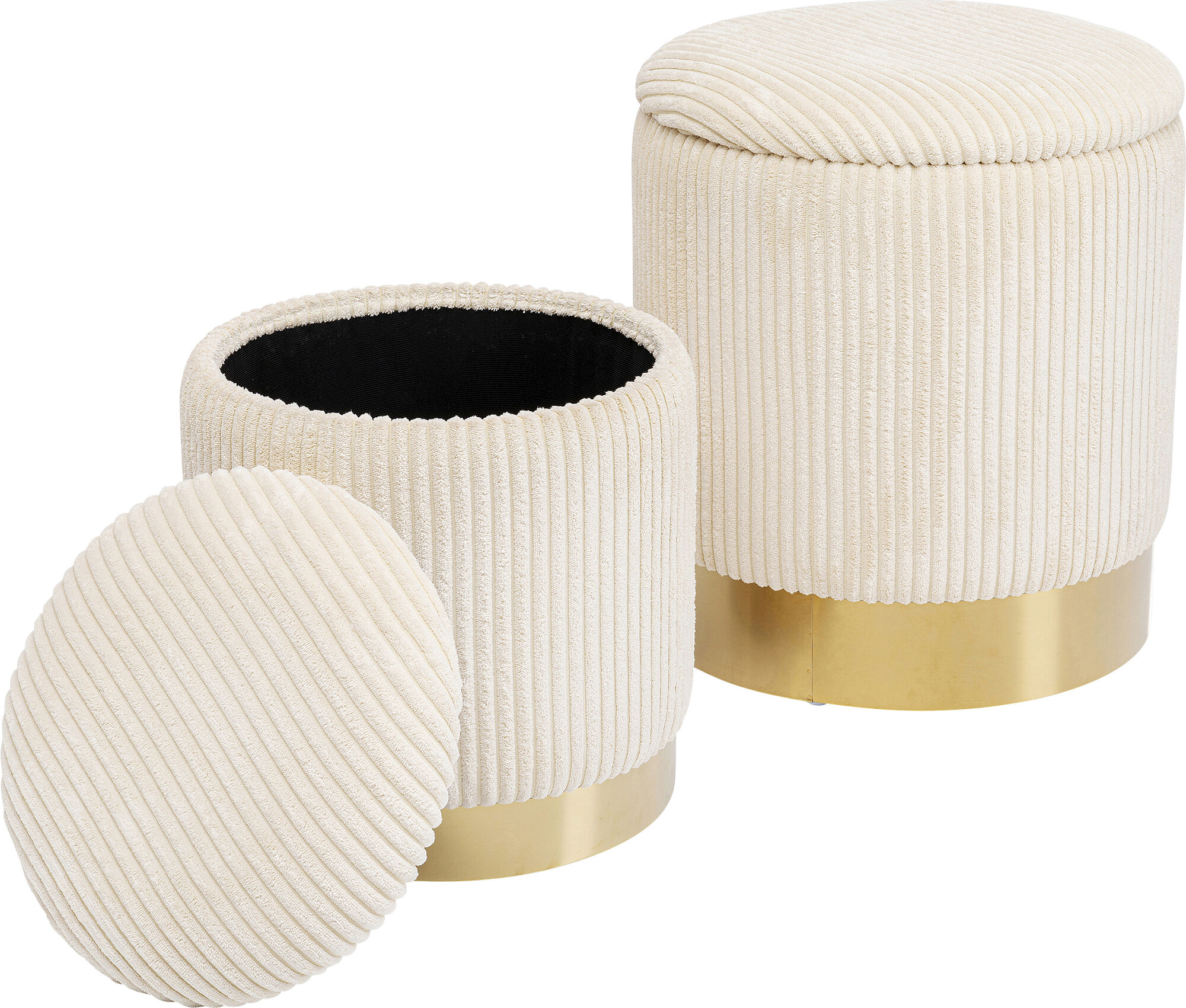 Pall Plush - Sittpuff med förvaring, 2-set - KARE Design