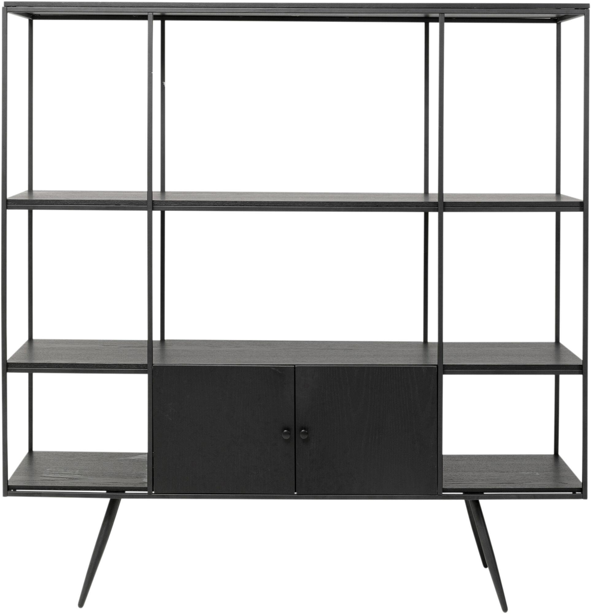 Libreria Cosy Sixties Nero 180x183cm - KARE