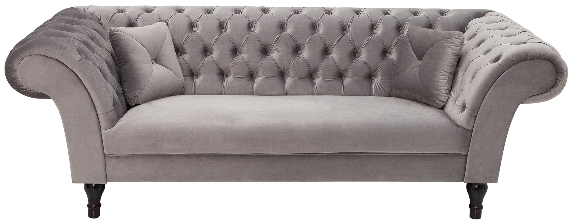 Sofa Contessa 225 cm srebrnoszara i38218 » Invicta Interior - sfmeble.pl