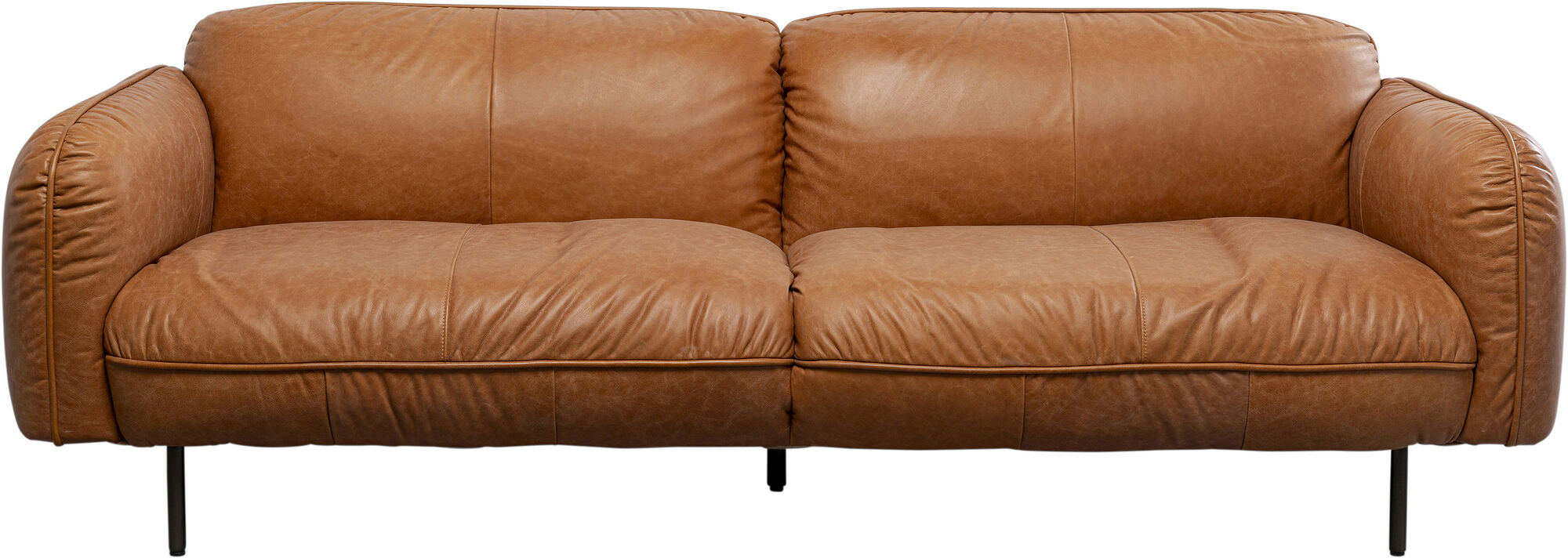 Sofa Calgary Smart Leather Light Brown 228cm - KARE