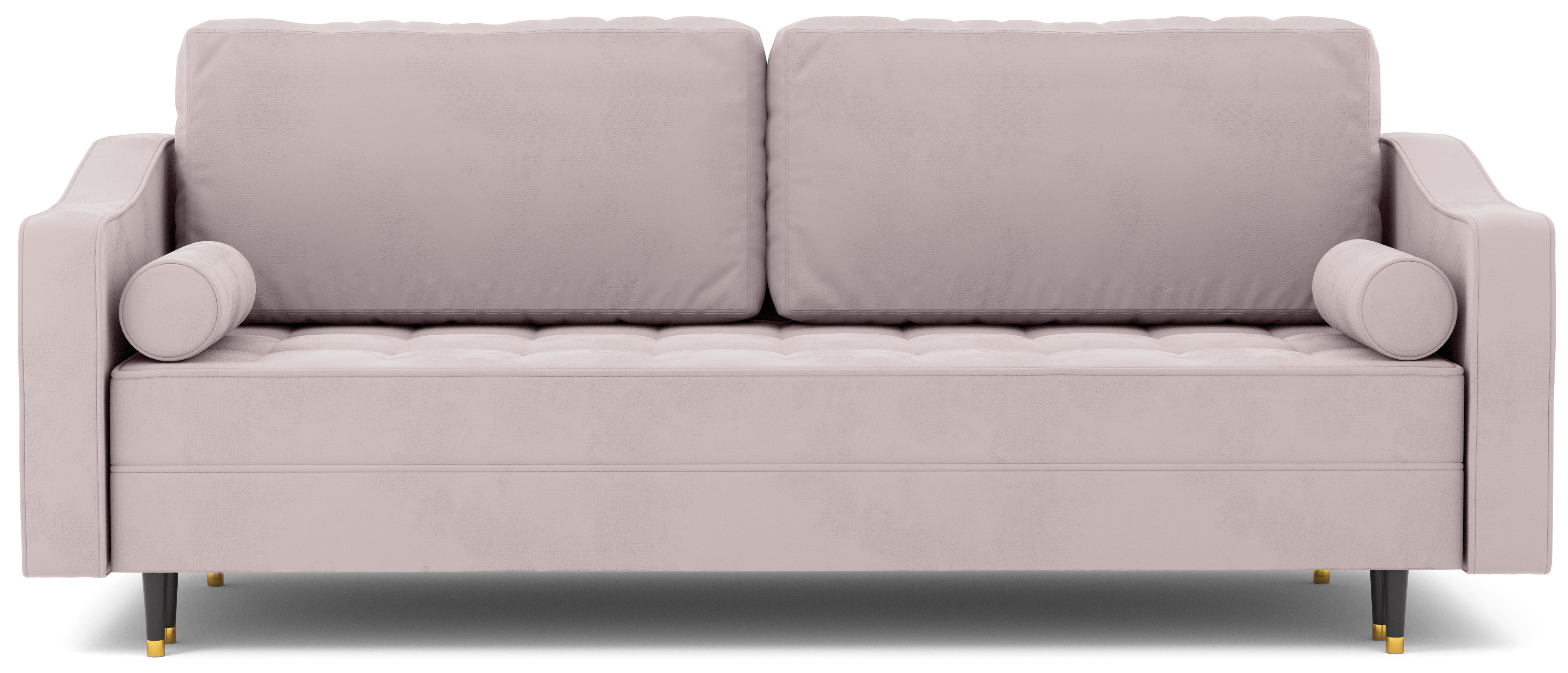 Sofa rozkładana z funkcją spania pikowane siedzisko tkanina FR ...