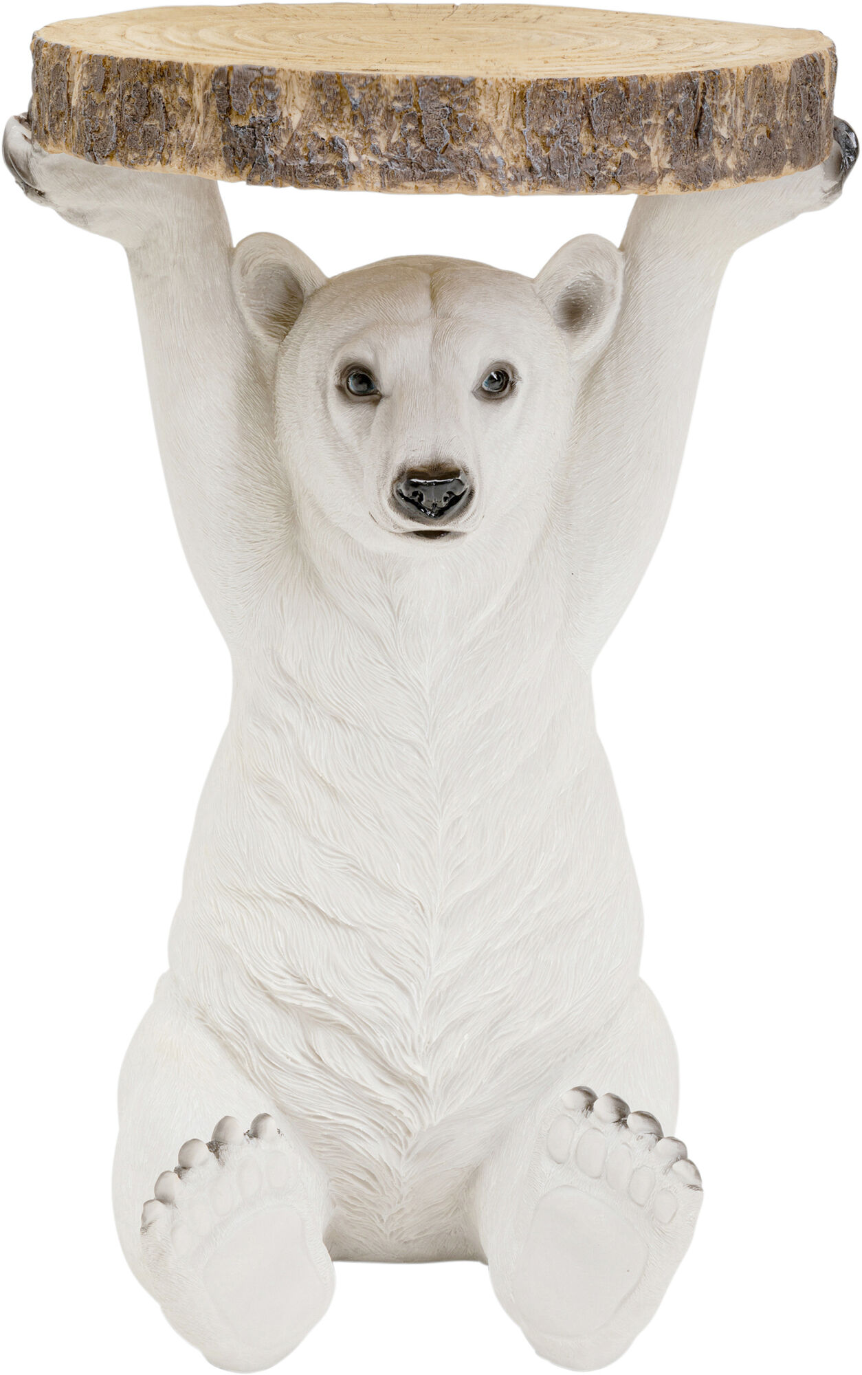 Sidebord Animal Polar Bear Isbjørn Bord Ø37cm - KARE