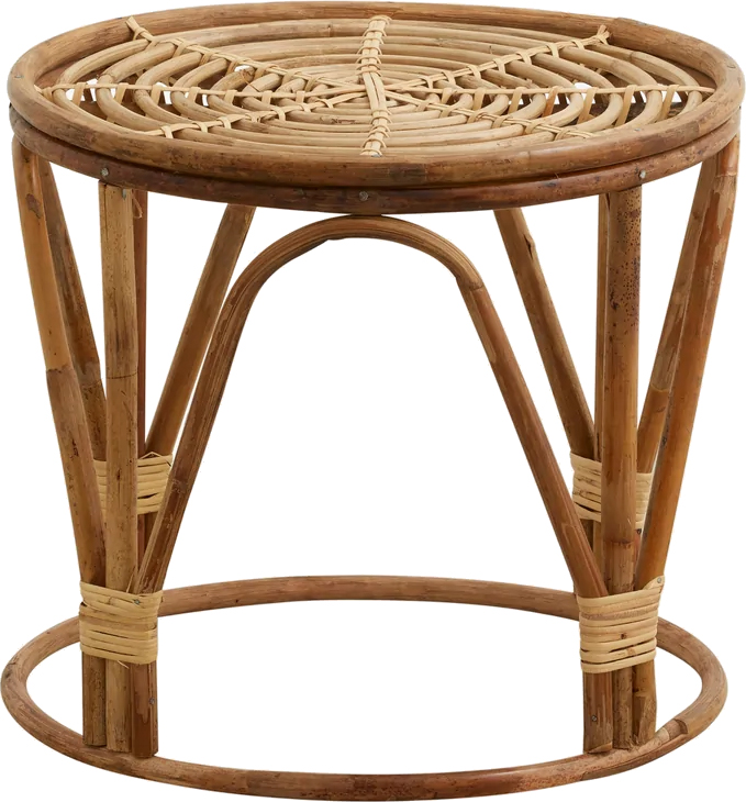 Stolik do salonu boho bambusowy naturalny Ø43x38 cm no43181 » Nordal ...