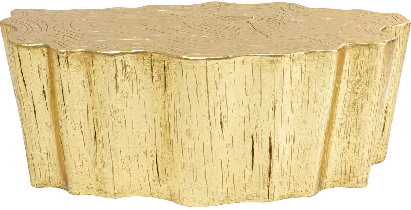 Kavos staliukas Tree Stump Gold 119x68cm - KARE