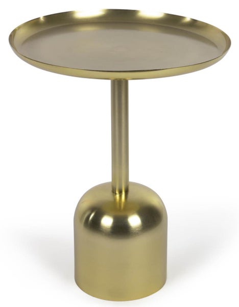 Stolik pomocniczy metalowy złoty Ø37x47 cm z ekspozycji III - Outlet24.pl