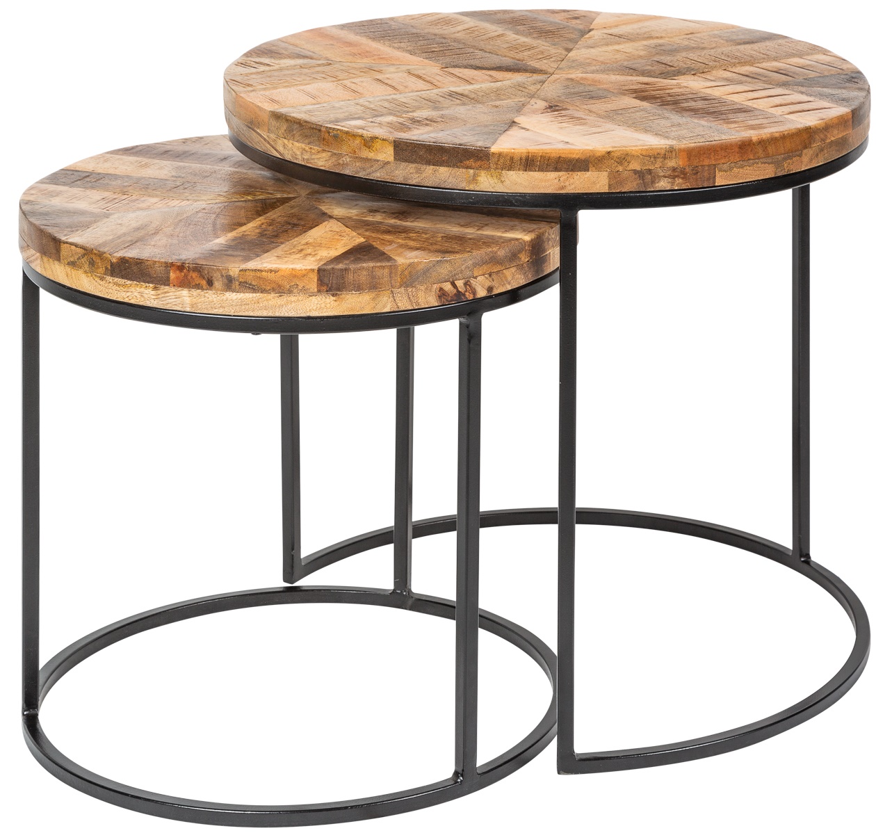 Zestaw dwóch stolików kawowych Elements mango i39591 » Invicta Interior ...