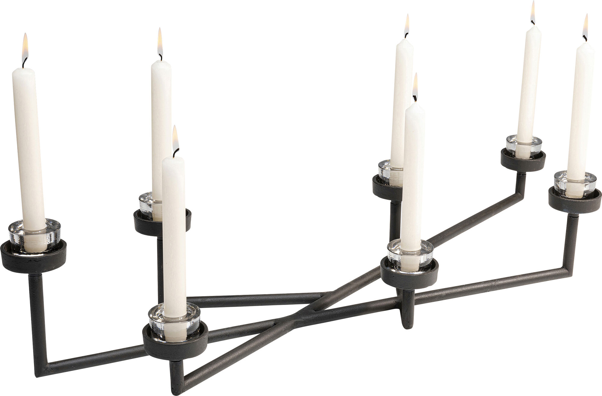 Świecznik Many Arms 86x28 cm aluminium - KARE