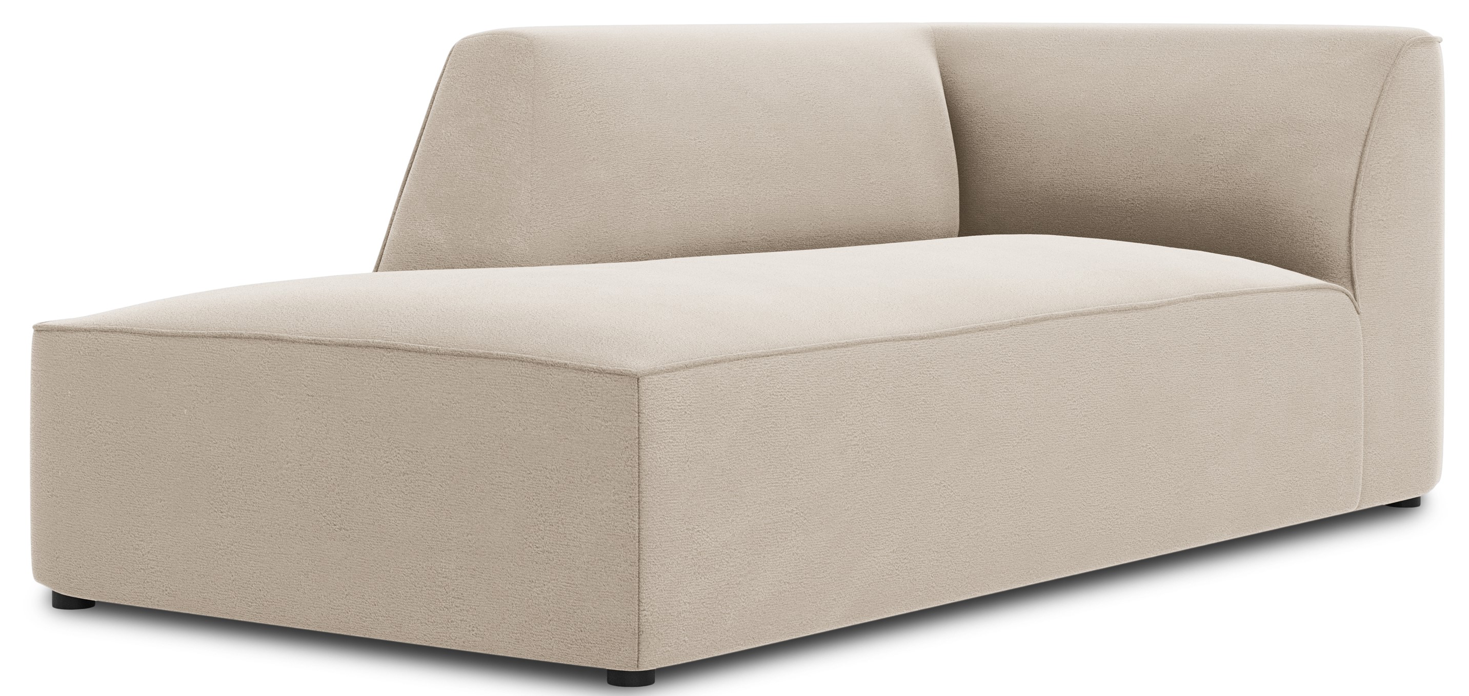 Szezlong tapicerowany do salonu beżowy welur lewy 181x93 cm MIC_CHL_44 ...