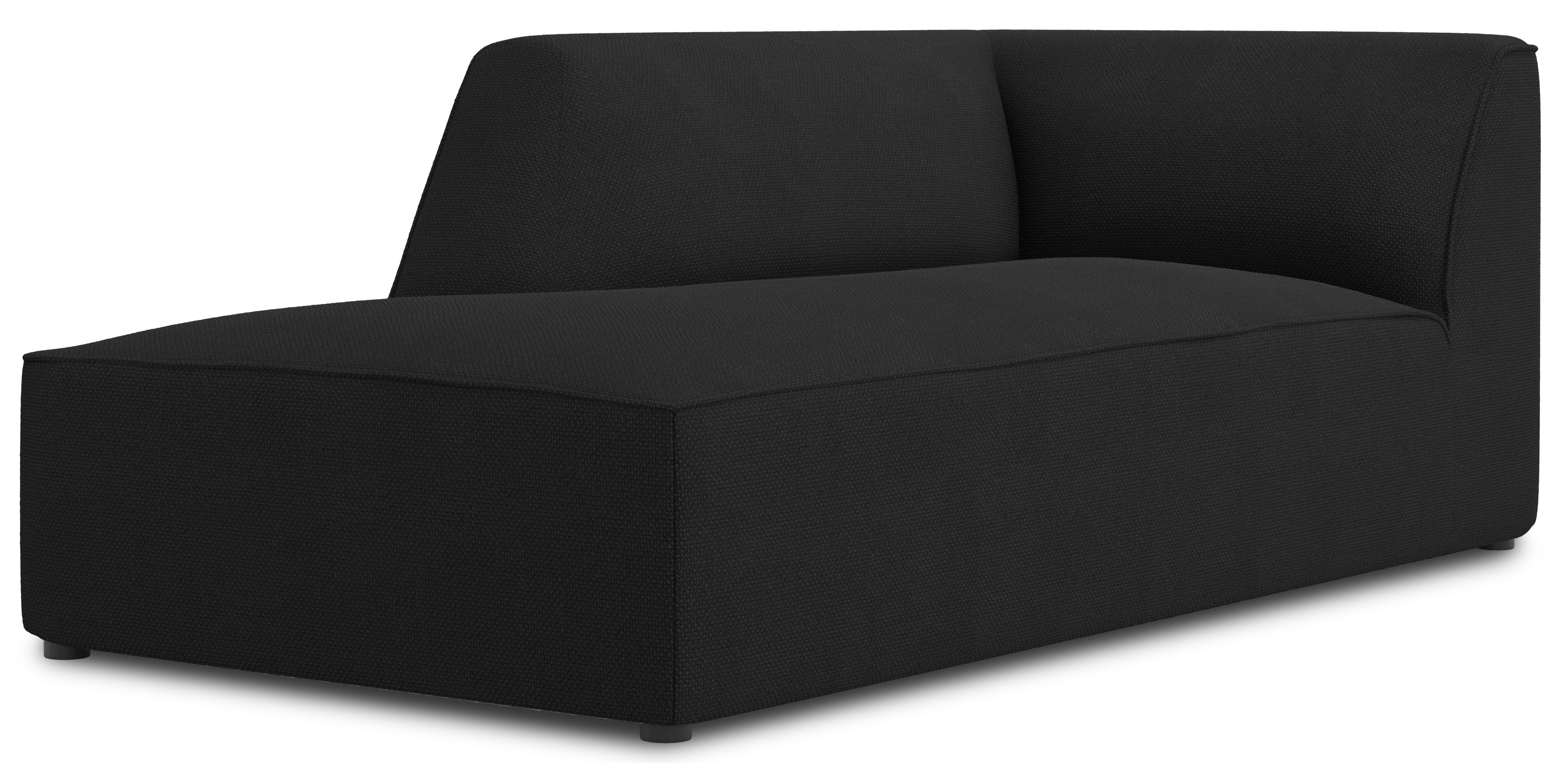 Szezlong tapicerowany do salonu czarny lewy 181x93 cm MIC_CHL_137_F1 ...