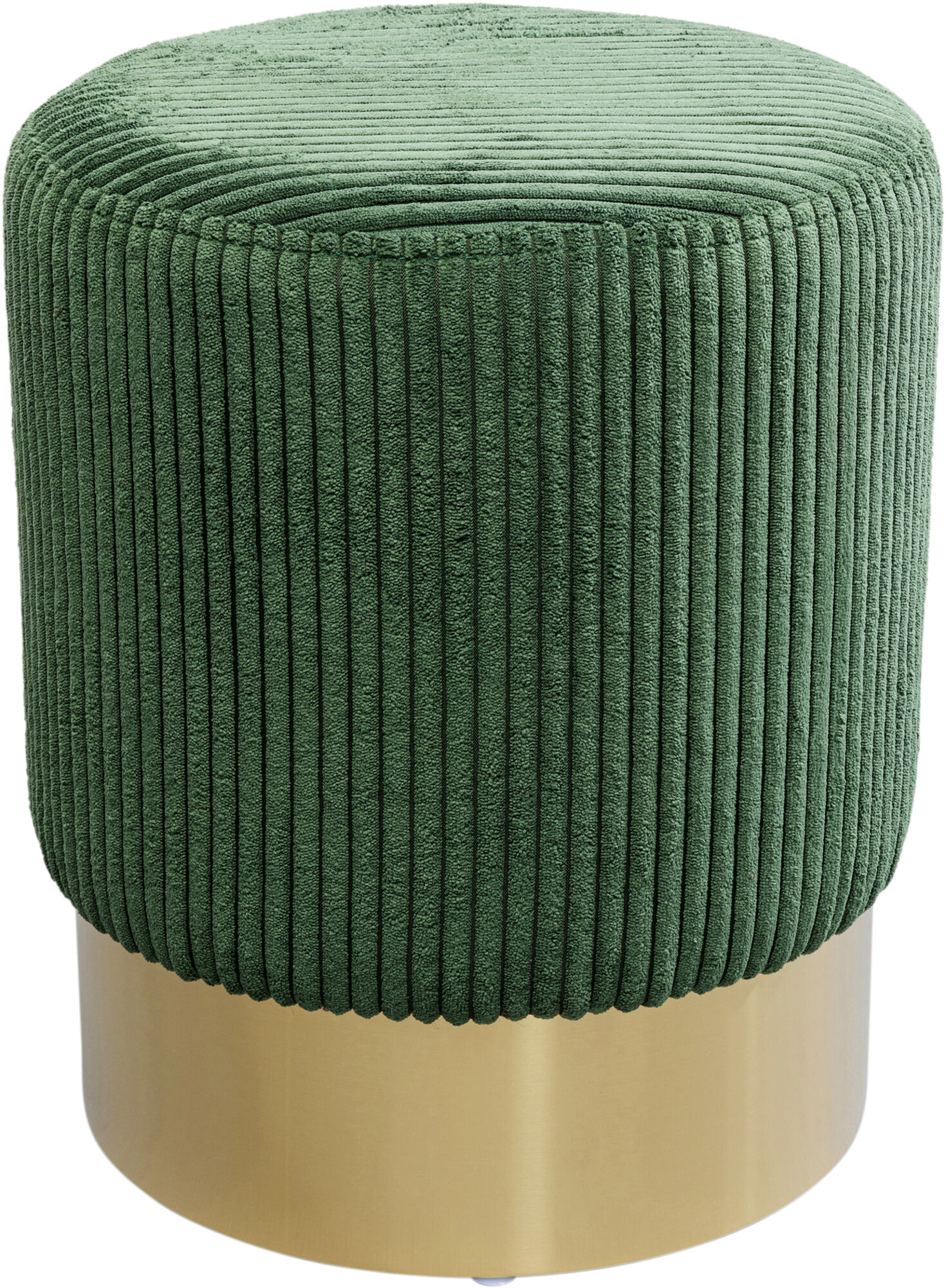 Табуретка Cherry Dark Green Cord Brass Ø35cm - KARE