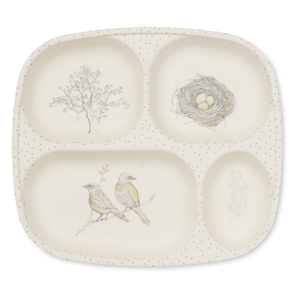 Talerz dla dziecka Bamboo Bird 23x20 cm cam1701-P40 » CamCam - sfmeble.pl