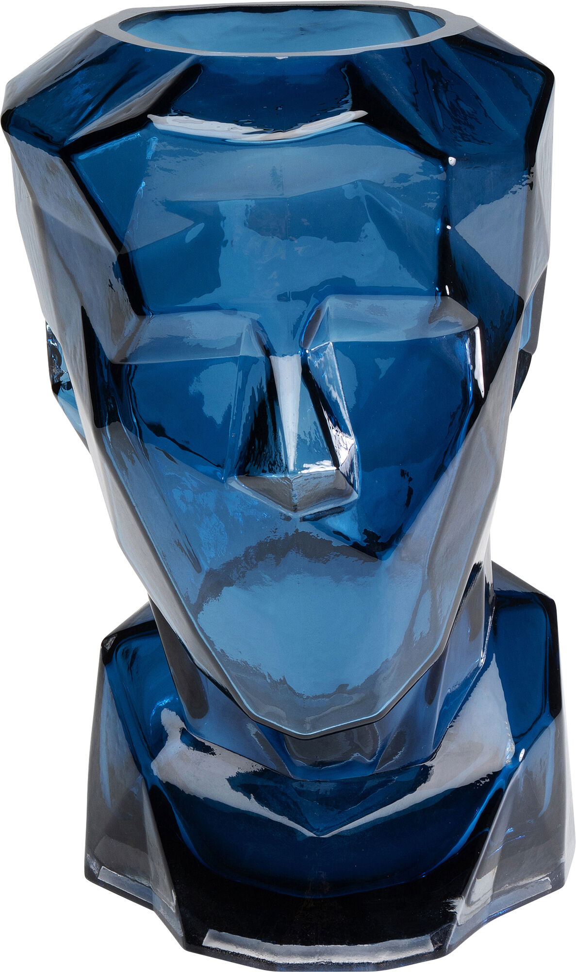 Vaza Prisma Face Blue 30cm - KARE