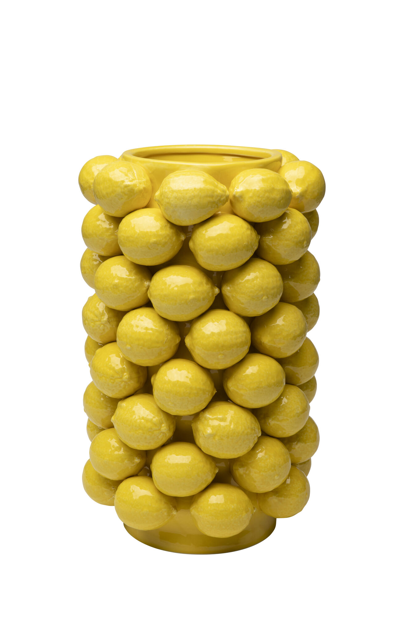Vas Lemon Juice - Citroner, Gul, 43cm - KARE Design